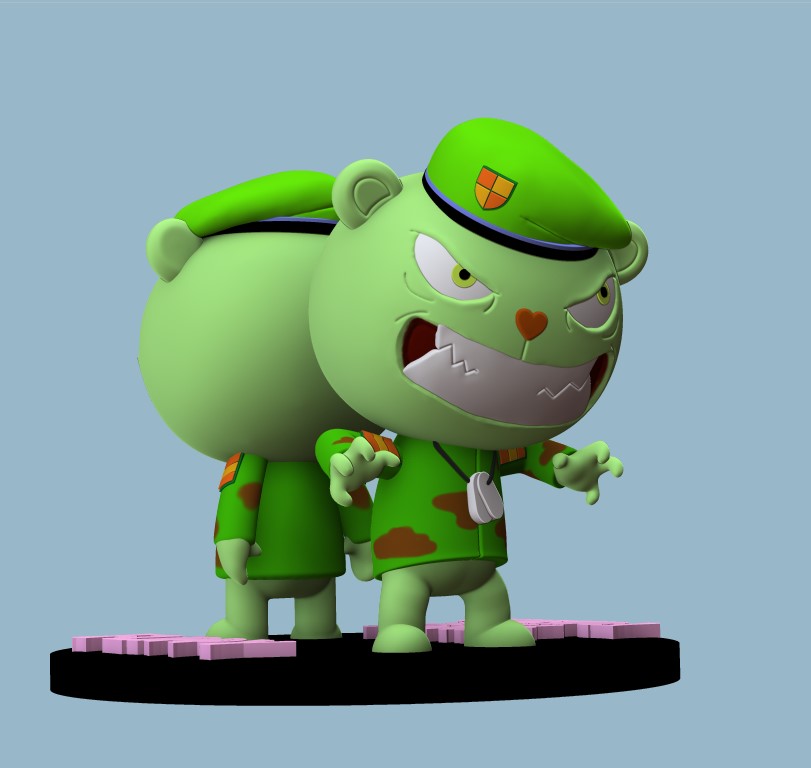 🌳 Flippy from Happy Tree Friends and FNF・ STL File for ・Cults