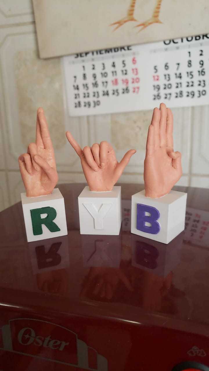 🤲 Sign language Alphabet in 3d (SLA), stl separated by letters.・ STL ...