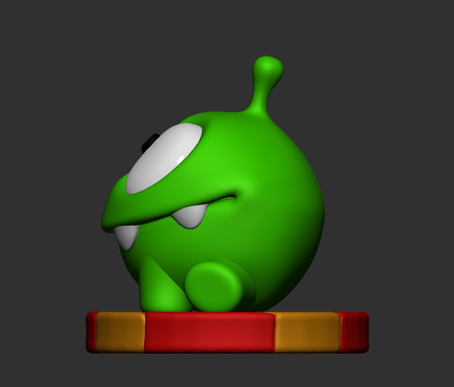 STL file Om Nom form Cut the rope games and series Fan Art 🎨 ・3D print ...