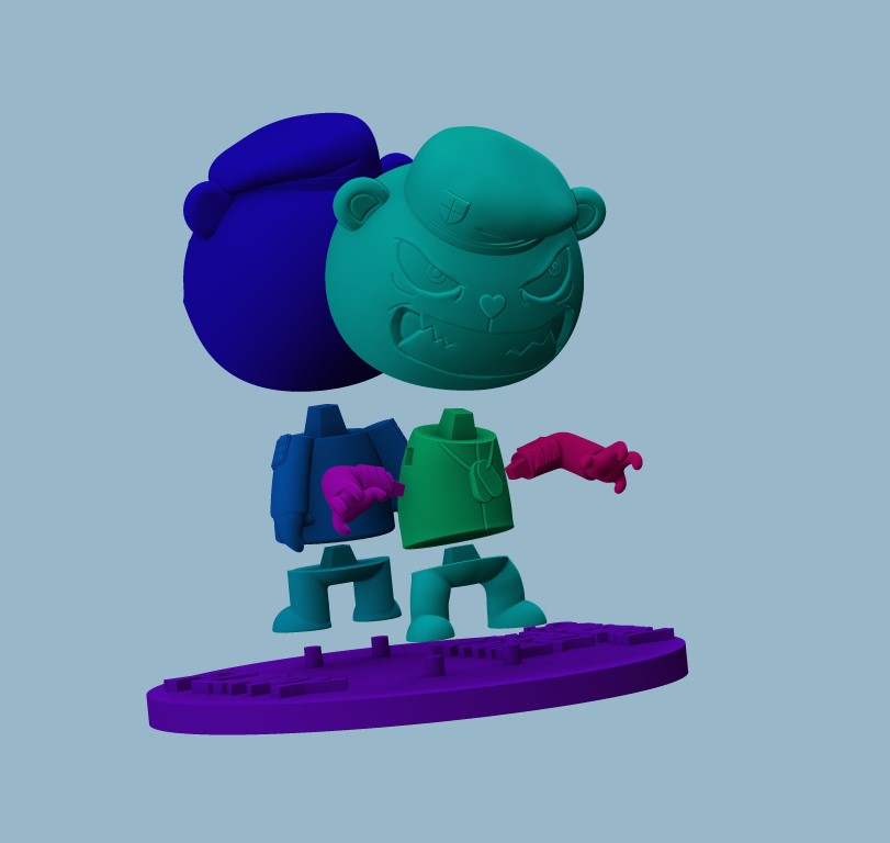 🌳 Flippy from Happy Tree Friends and FNF・ STL File for ・Cults