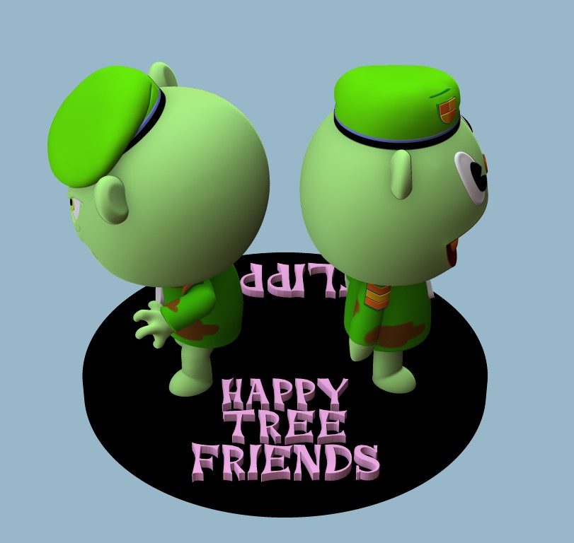 🌳 Flippy from Happy Tree Friends and FNF・ STL File for ・Cults