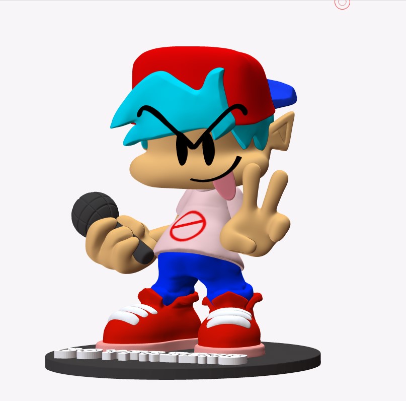 🎨 Boyfriend from Friday Night Funkin' Fan Art・ STL File for ・Cults