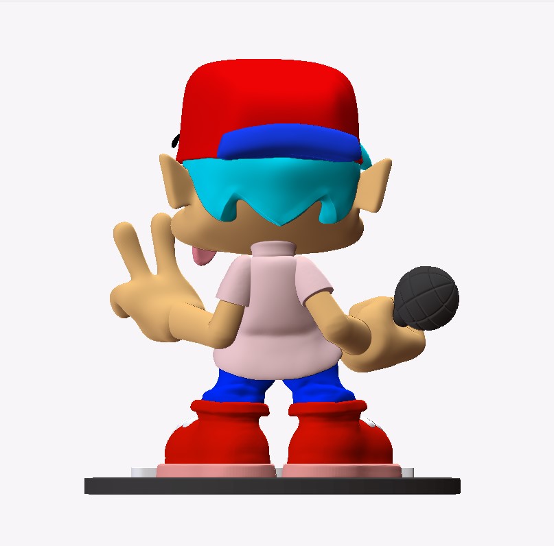 🎨 Boyfriend from Friday Night Funkin' Fan Art・ STL File for ・Cults