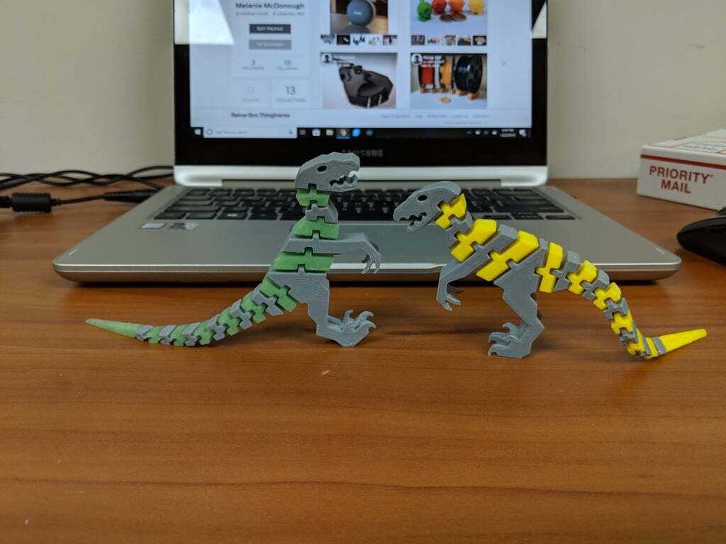 3D printable Flexi Raptor (Dual Extrusion・Cults
