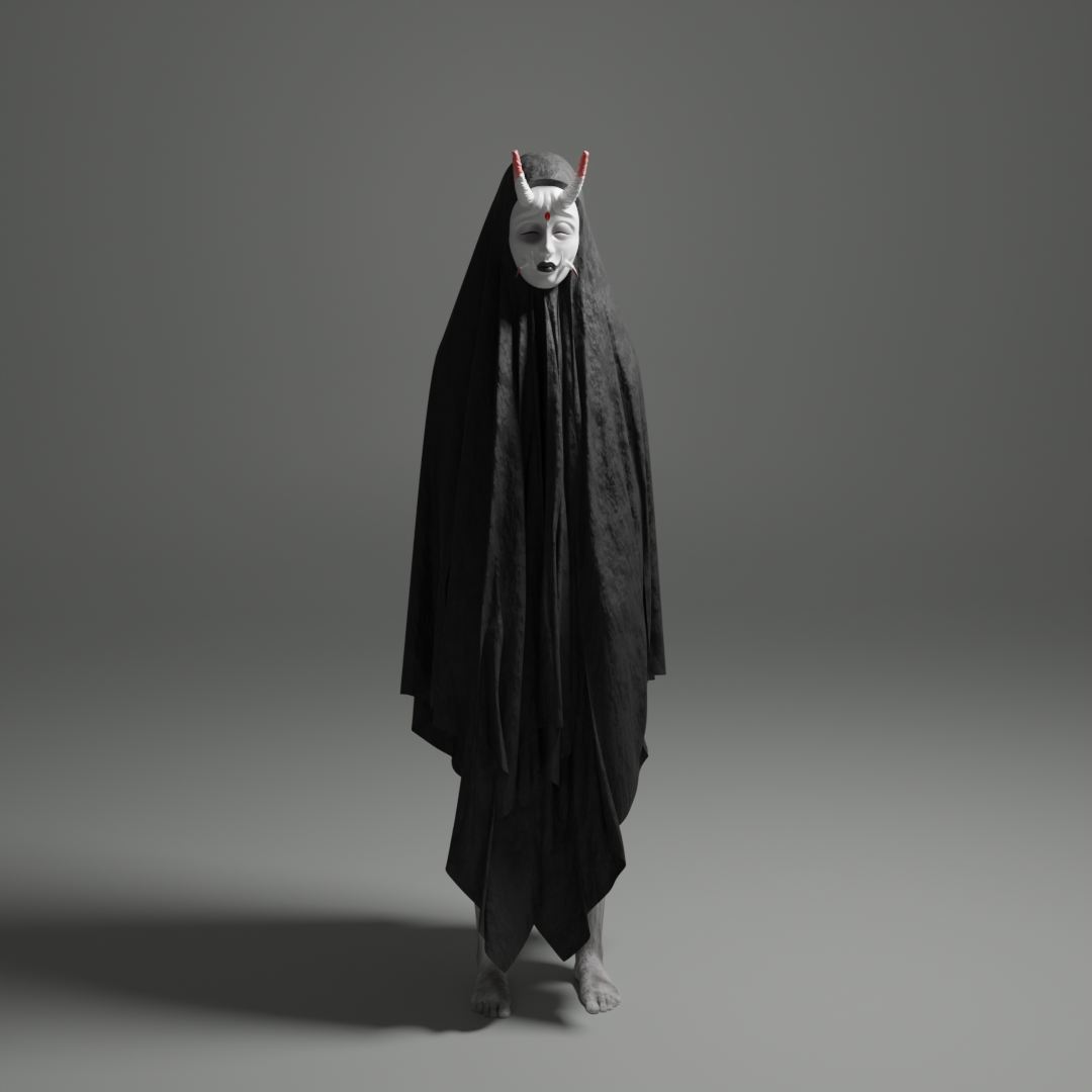 🇯🇵 Japan Oni Girl Mask・ STL File for ・Cults