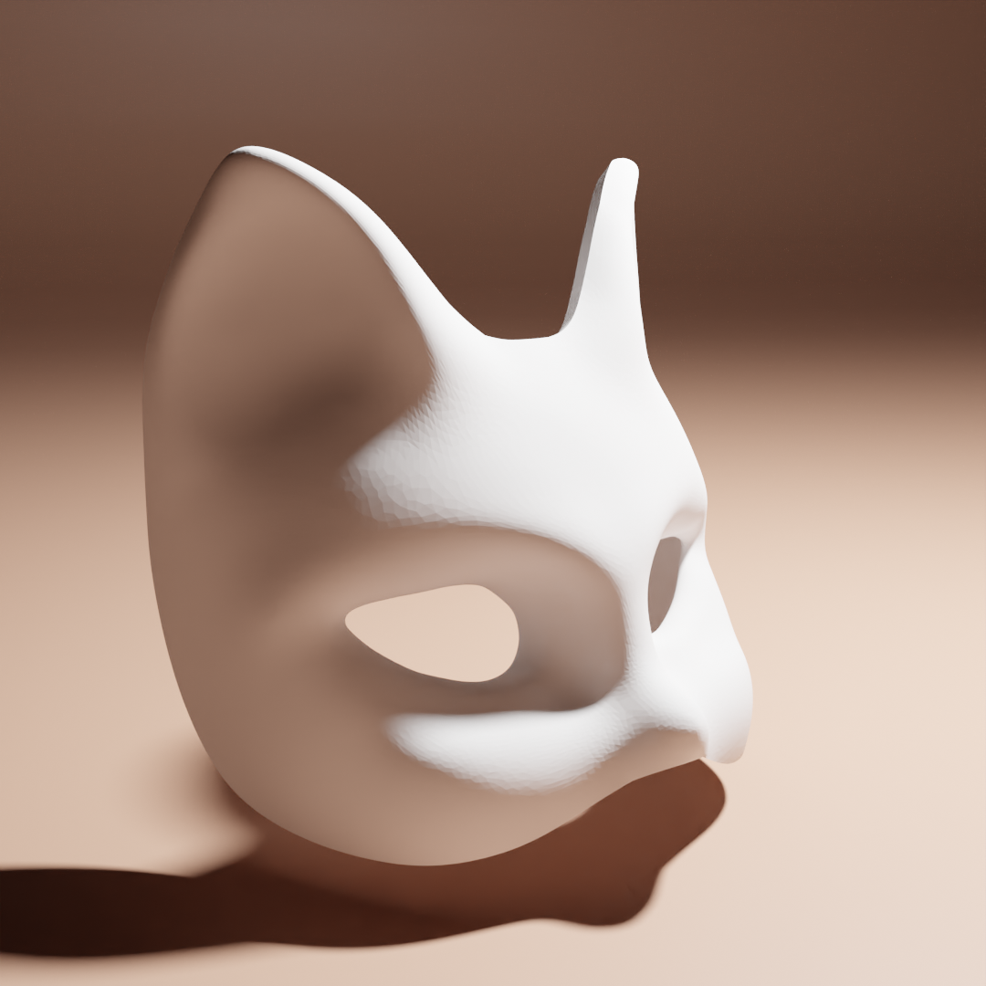 STL file Cat Mask 🐱 ・3D printer design to download・Cults