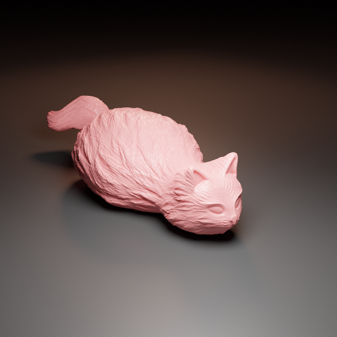 Free STL file Cat (free) 🐱 ・3D printer model to download・Cults