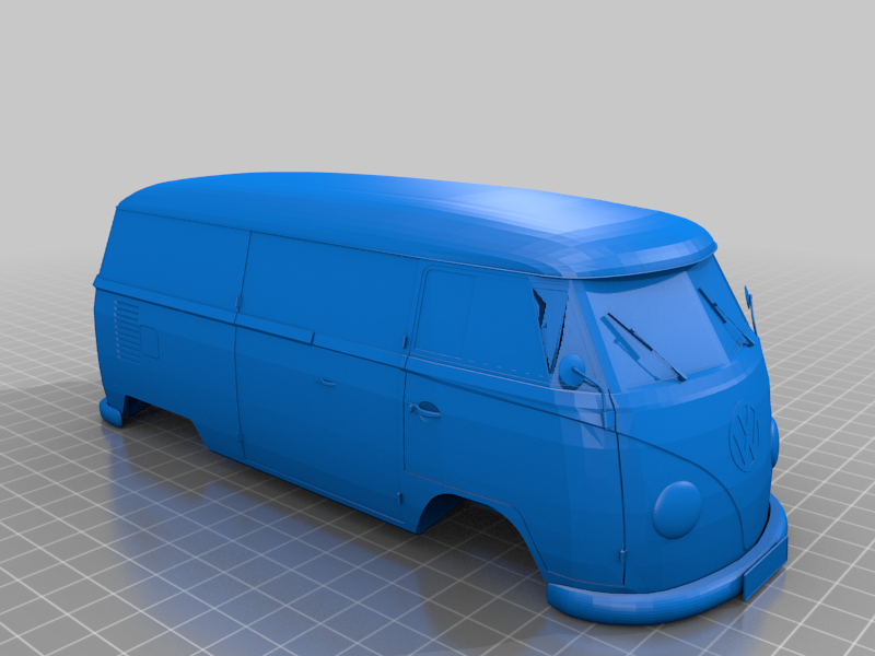 🚐 VW Transporter Panel Van 1957・Free STL File for ・Cults
