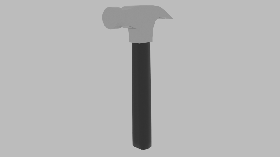 3D file Low Poly Hammer 🔨 ・Model to download and 3D print・Cults