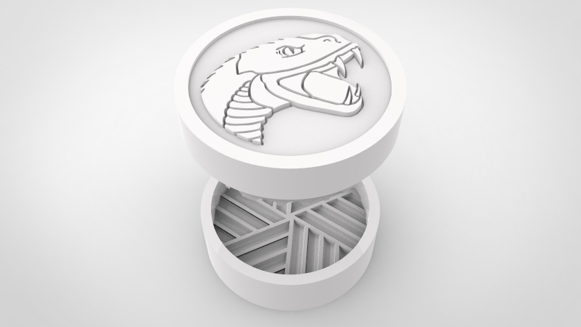 STL file GRINDER WEED - DIY - SNAKE CREATIONS 🐍 ・3D printing design to ...