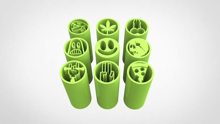 STL file VOL.1 -- 9 WEED FILTERS TIPS 🌱 ・3D printing model to download ...