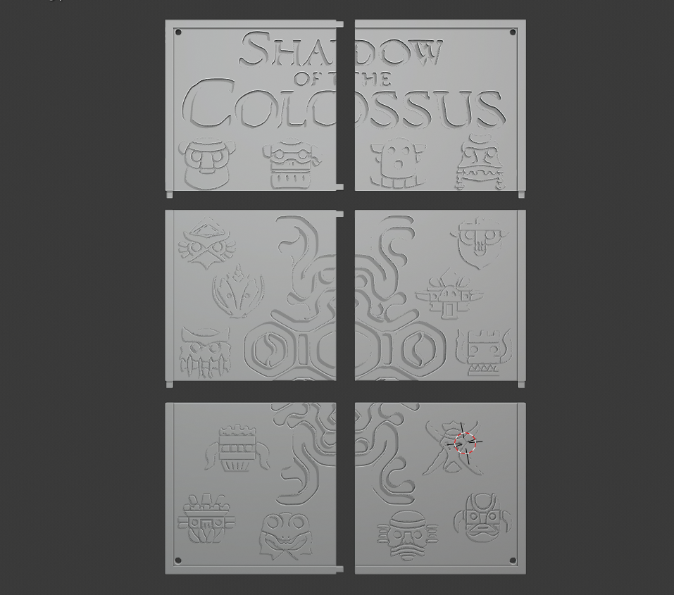 Free STL file SHADOW OF THE COLOSSUS, PICTURE IN PARTS 🖼️ ・3D printing ...
