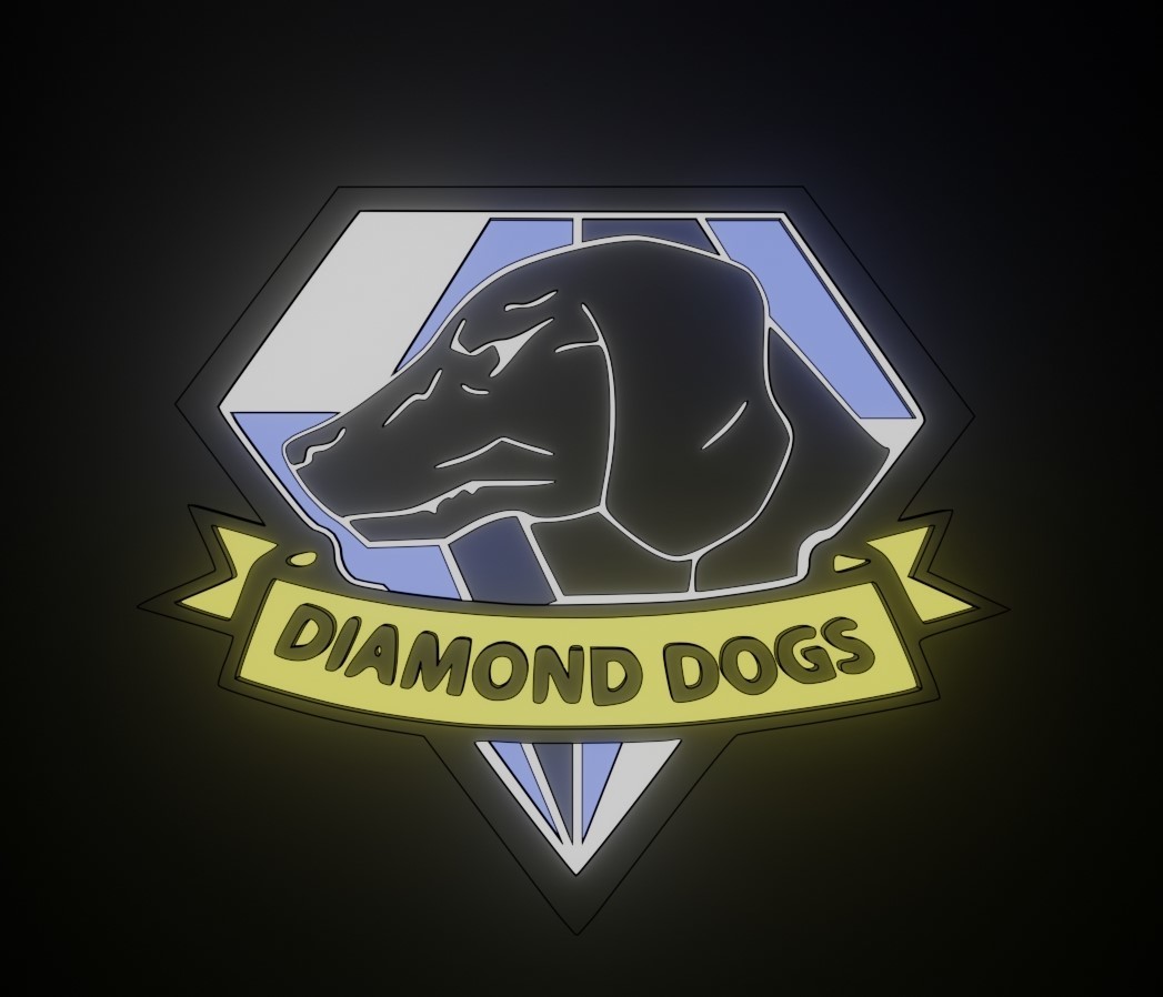 💎 Diamond dogs logo・ STL File for ・Cults