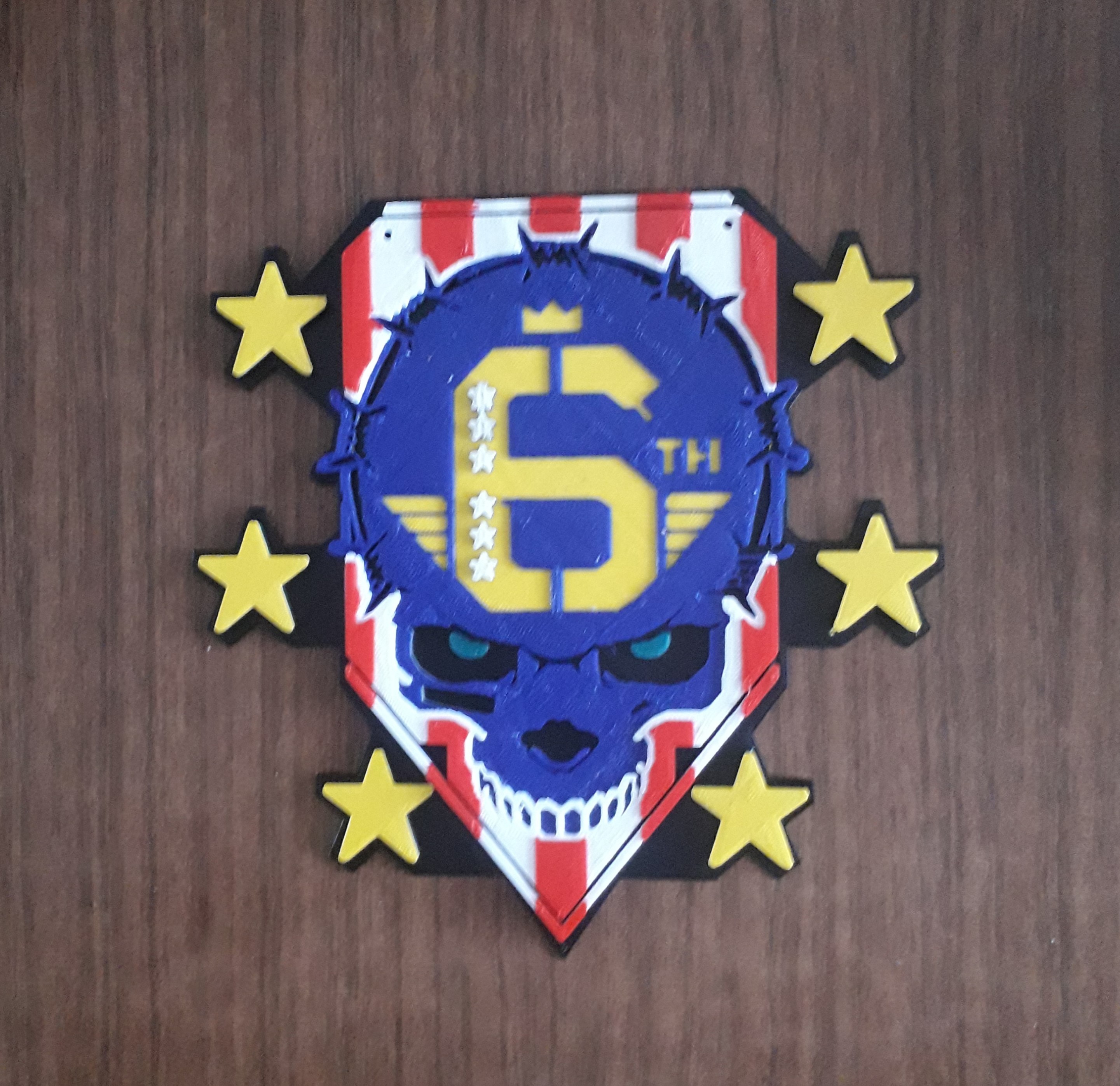 STL file CYBERPUNK 2077 6TH STREET GANG LOGO 👽 ・3D printable model to ...