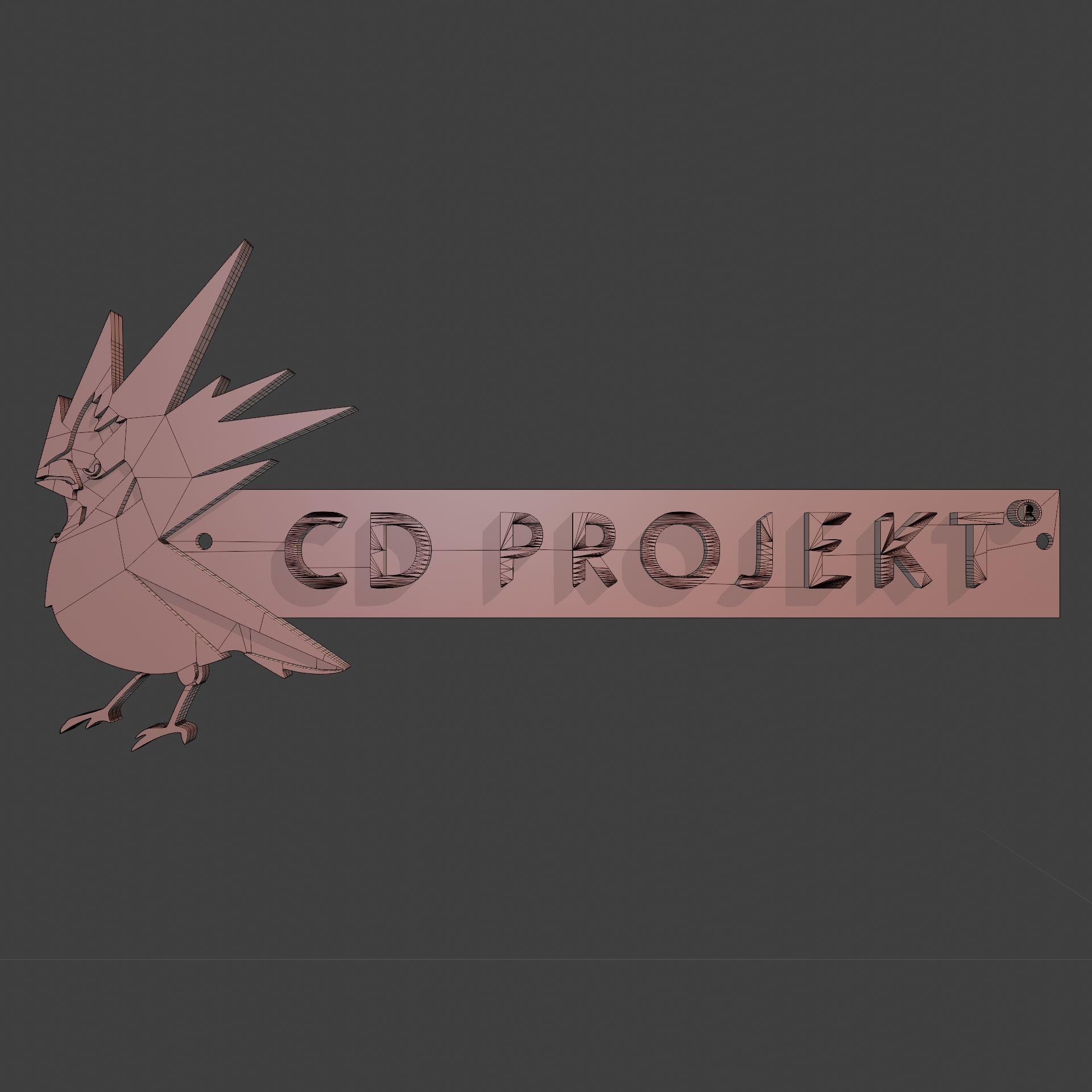 Free STL file CD PROJECT RED LOGO 💽 ・3D printable object to download・Cults