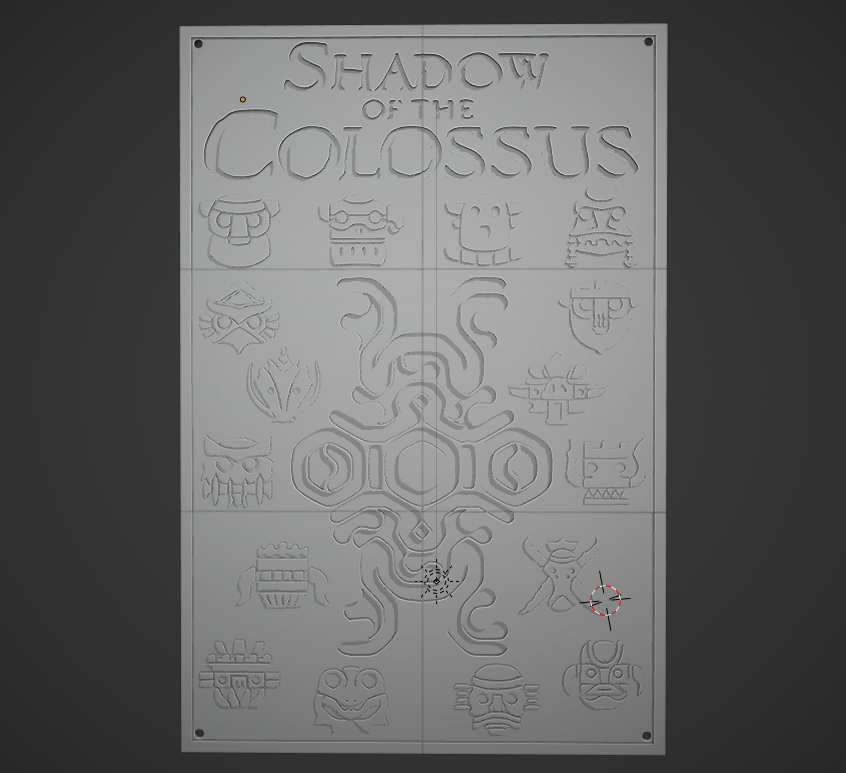 Free STL file SHADOW OF THE COLOSSUS, PICTURE IN PARTS 🖼️ ・3D printing ...