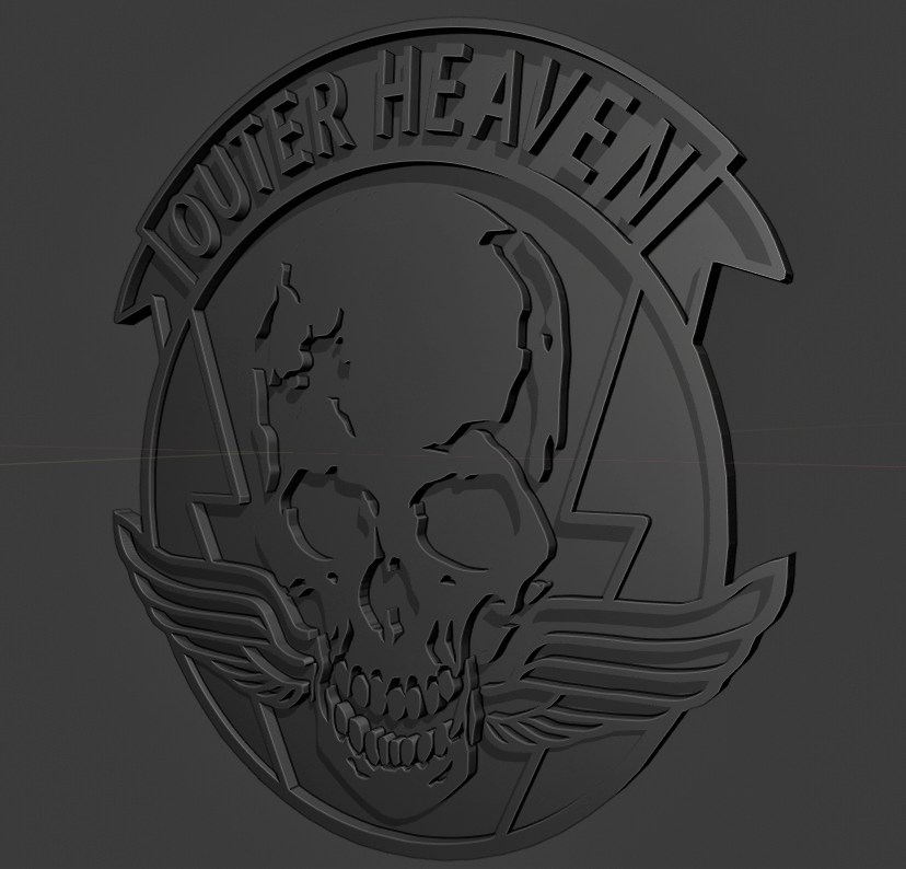 STL file Outer Heaven logo 🐍 ・3D printer model to download・Cults