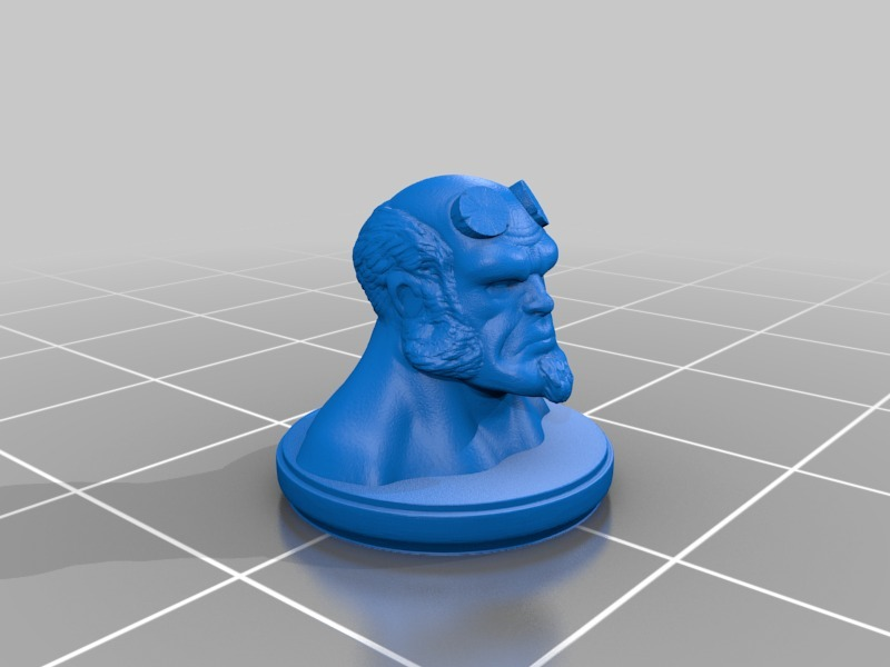 Free STL file Hellboy 🧞‍♂️ ・3D printable design to download・Cults