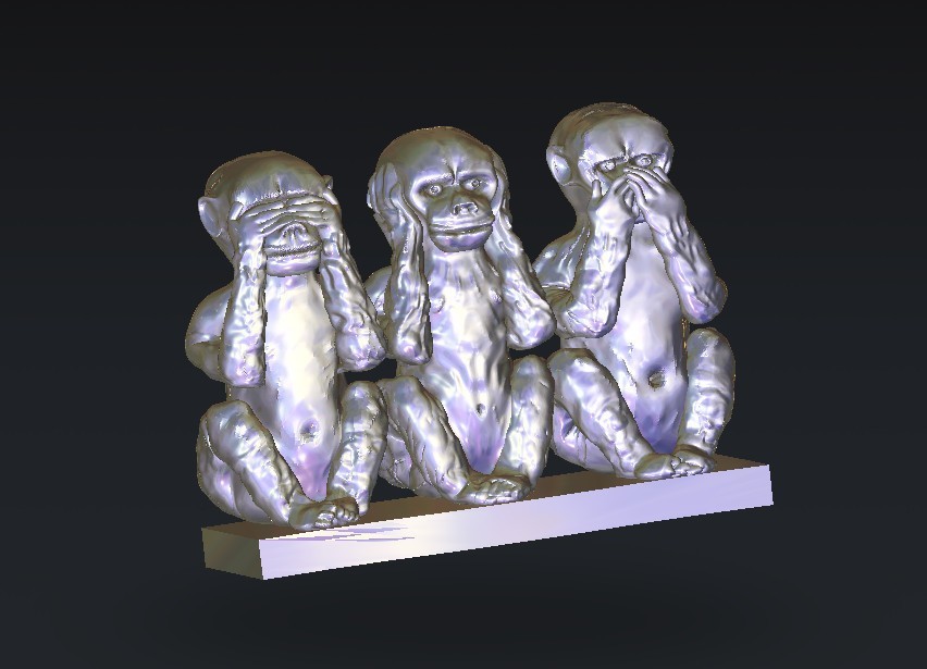 Free STL file 3 monkeys eye hear mouth 👁️ ・3D printing idea to download ...