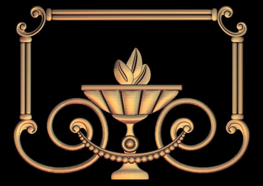 Free STL file medieval renaissance frame decoration moulure 🖼️ ・Model ...