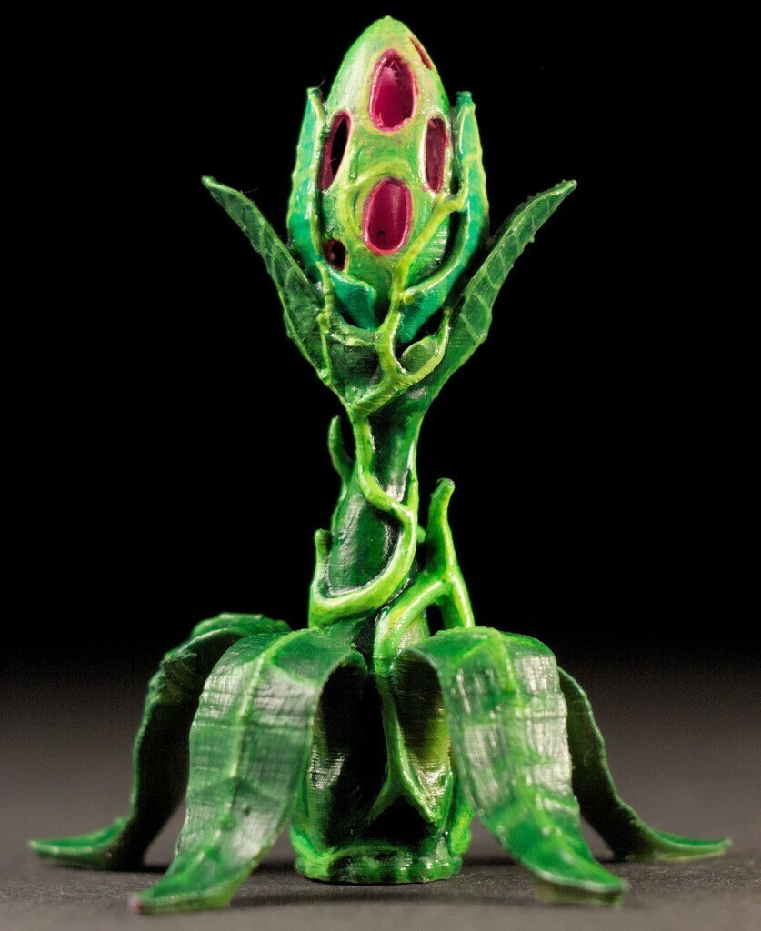 🎲 Tabletop plant: Alien Vegetation 04 "Eggplant"・Free STL File for ・Cults