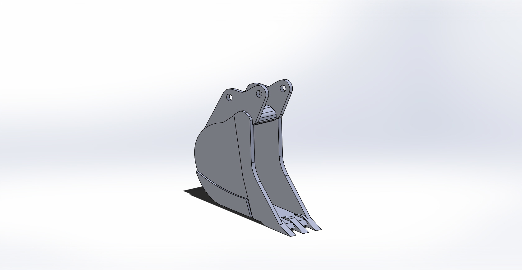 🪣 Komatsu pc210 thin bucket・ STL File for ・Cults