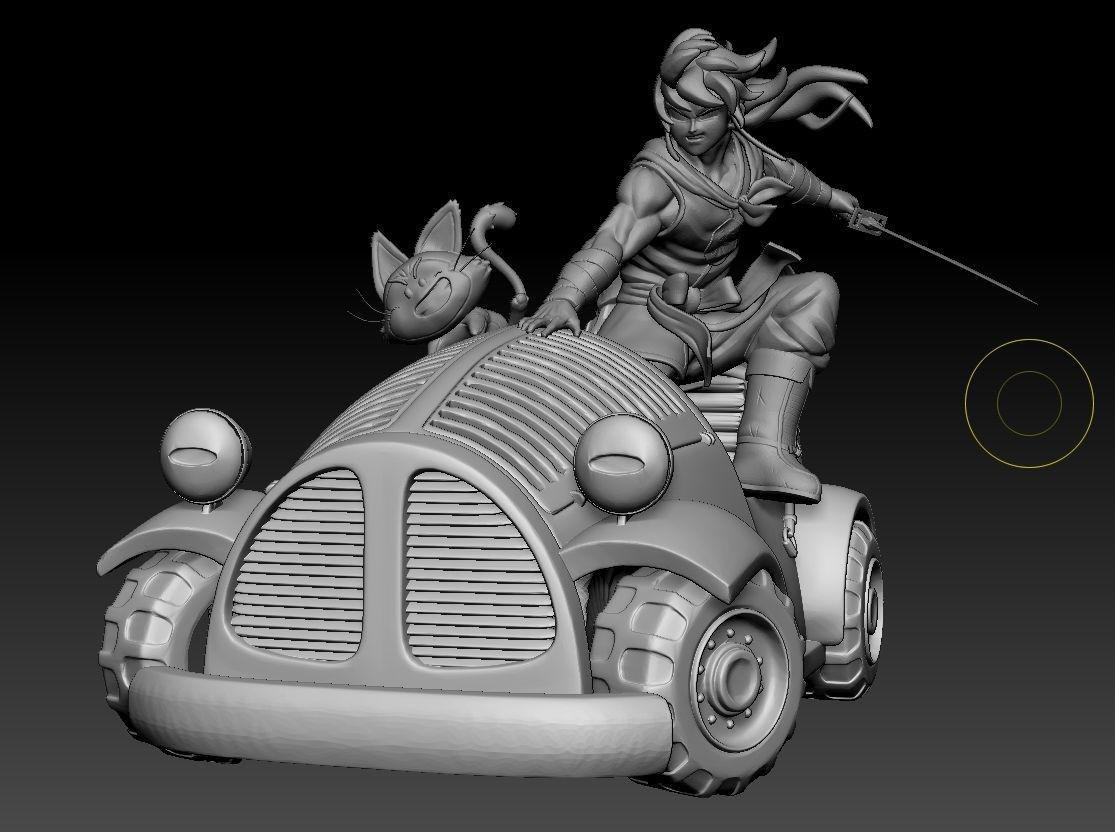 Archivo OBJ gratis Dragon Ball Yuma 🐉 ・Diseño de impresión 3D para ...