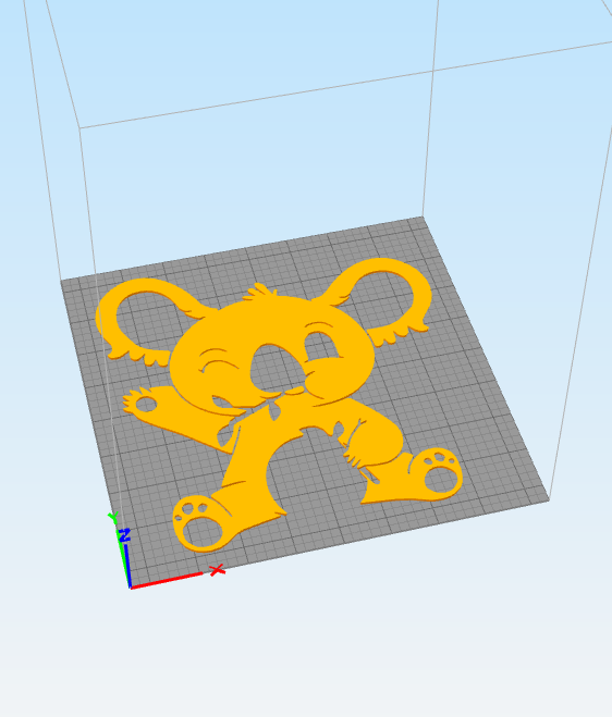 STL file wall decor cute koala 🐨 ・Template to download and 3D print・Cults