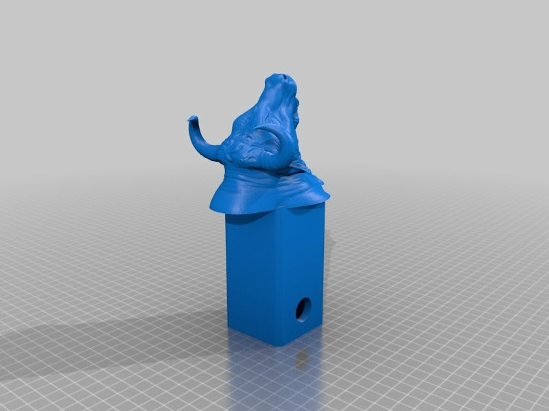 Free STL file 2" Receiver Cover w/Bull's head v2 👽 ・3D printable model ...