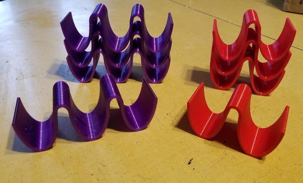 Free STL file Taco stand / holder, designs for 2 or 3 tacos 🌮 ・Template ...