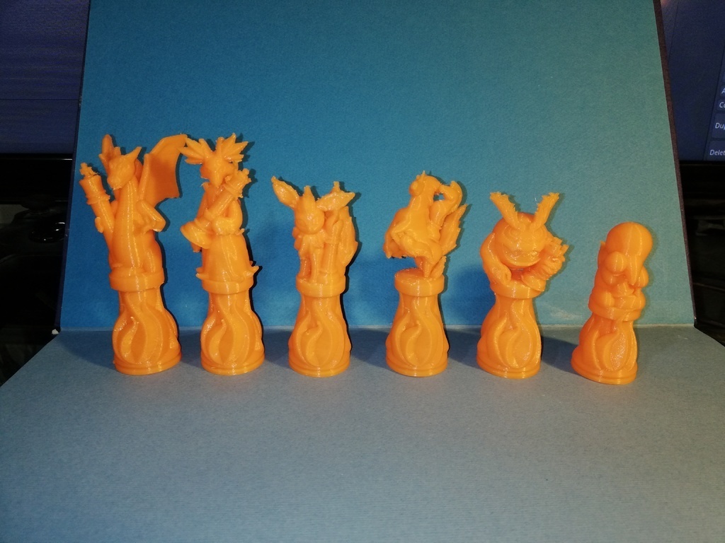 🔥 Fire type Pokemon CHess Pack・Free 3D File for ・Cults