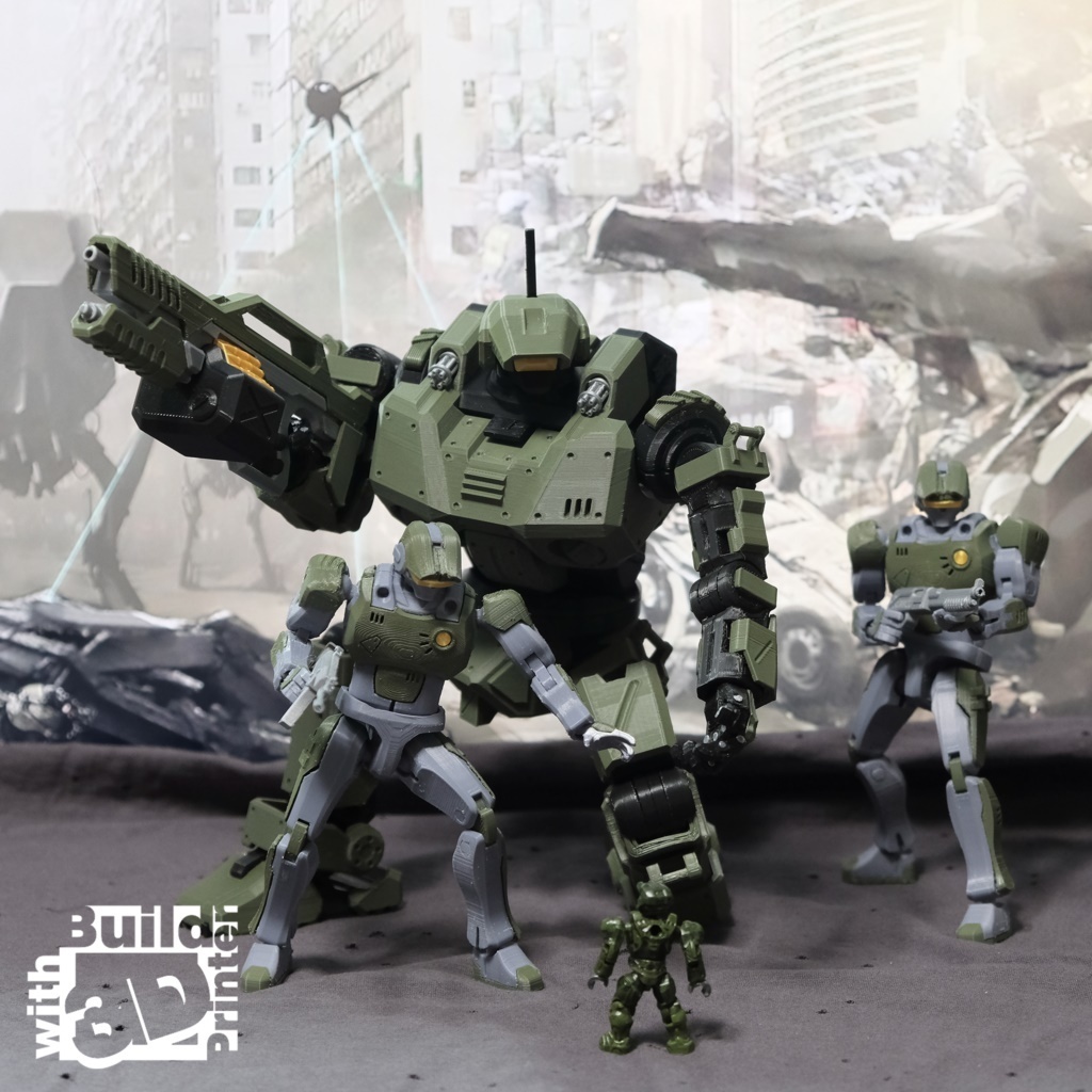 🔫 Heavy Gun Walker (Torso option part)・Free STL File for ・Cults