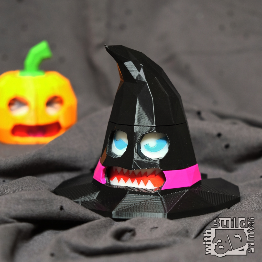 🎃 Face Changing Halloween Witch Hat・Free STL File for ・Cults