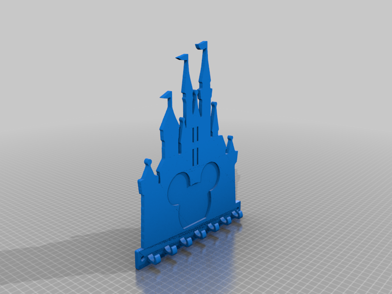 🏰 Disney Castle Keys Holder・Free STL File for ・Cults