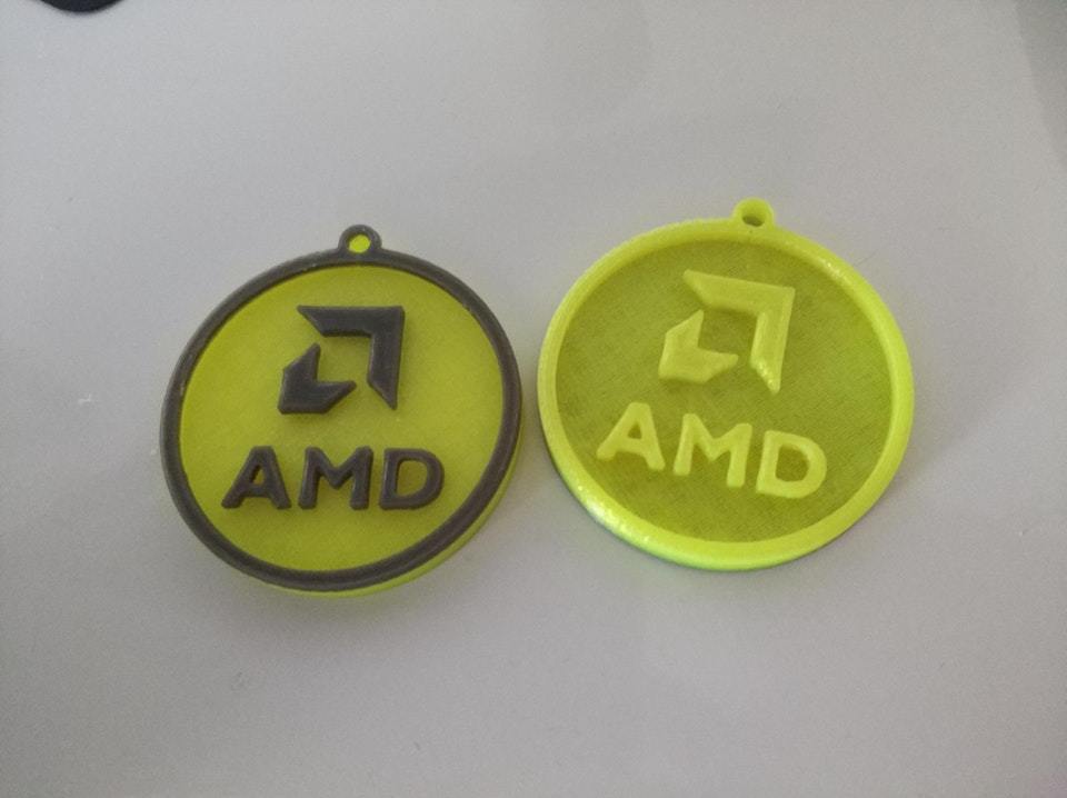 Free STL file Amd Keychain 🗝️ ・3D printing design to download・Cults
