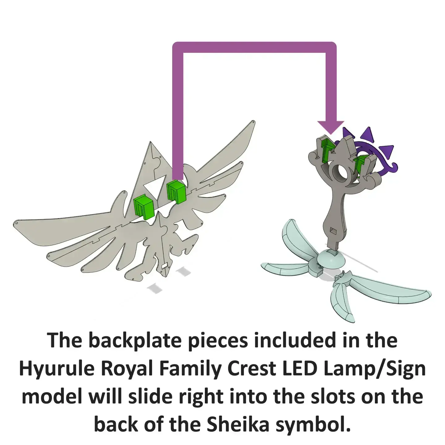 Free 3D file Sheikah Stand for Hyrule Royal Family Crest LED Lamp 👪 ...