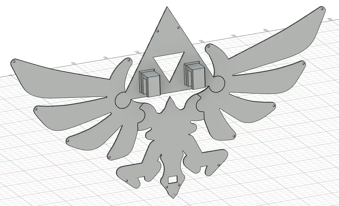 Free 3D file Hyrule Royal Family Crest LED Lamp 👪 ・3D print design to ...