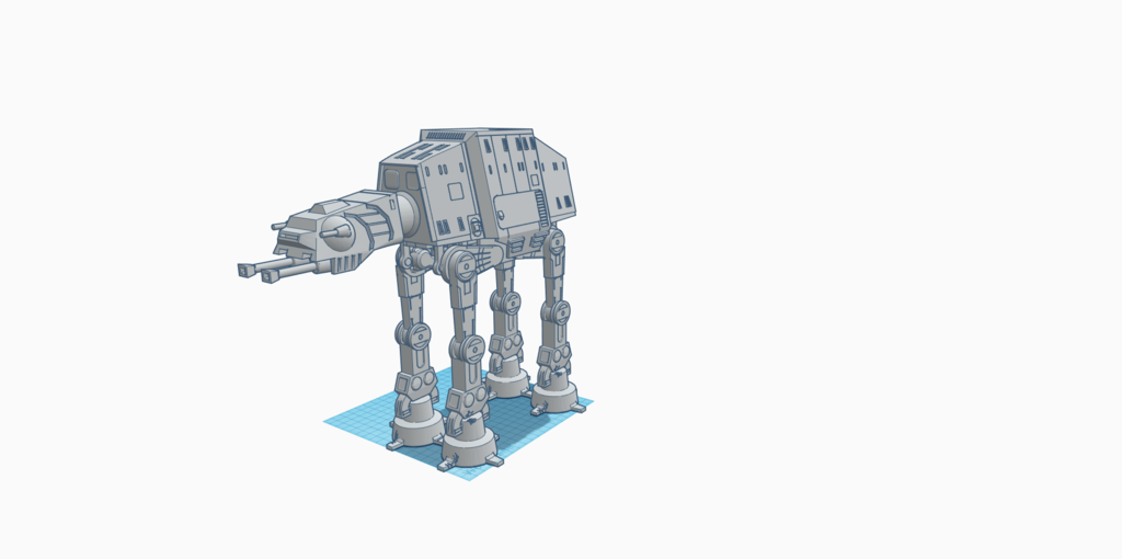 🚶 Walking ATAT More Detailed Body Pieces・Free STL File for ・Cults