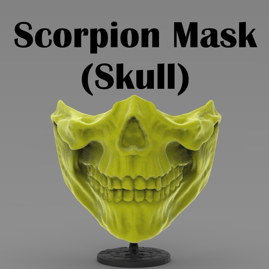 Файл STL Scorpion Mask (covid19) 🦂 ・3D-печатная модель для загрузки・Cults