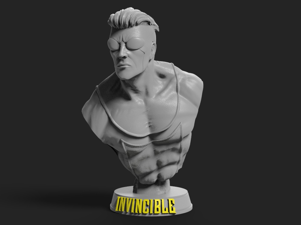 STL file Invincible Bust 👤 ・3D printing model to download・Cults