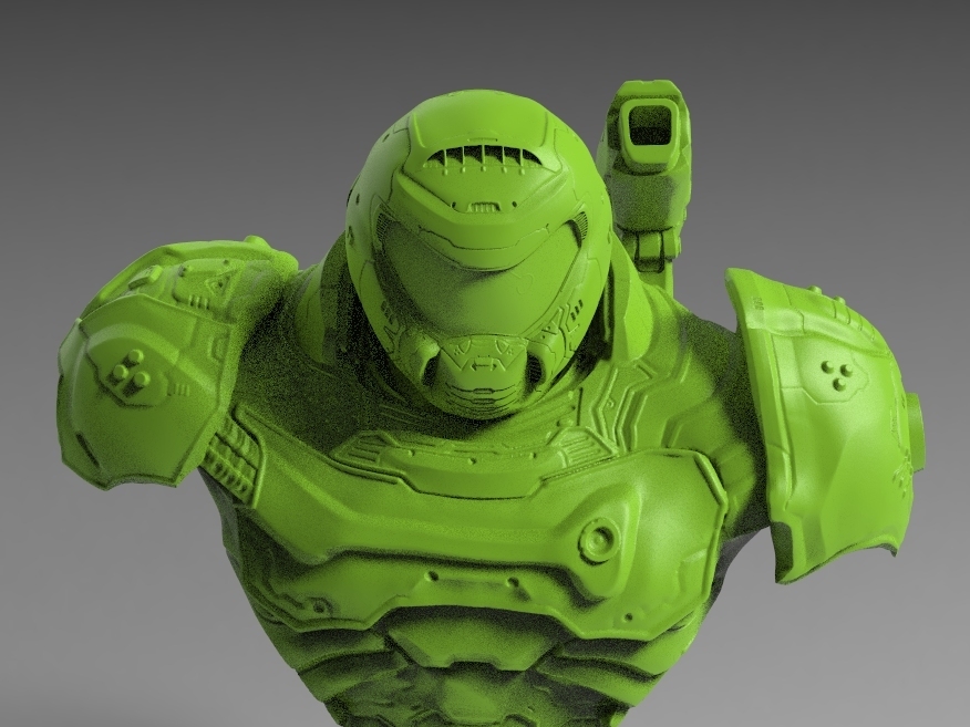 👤 Doom Slayer Bust・ STL File for ・Cults