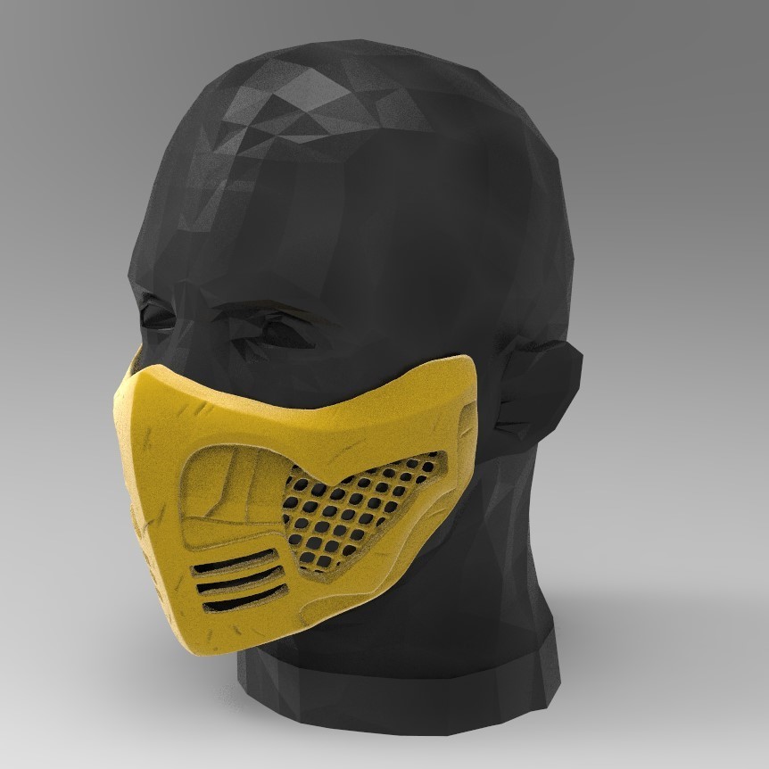 STL file Scorpion Mask (covid19) 🦂 ・3D printable model to download・Cults
