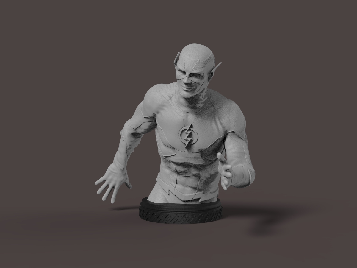 Файл STL Flash Bust 👤・3D-печатная модель для загрузки・Cults
