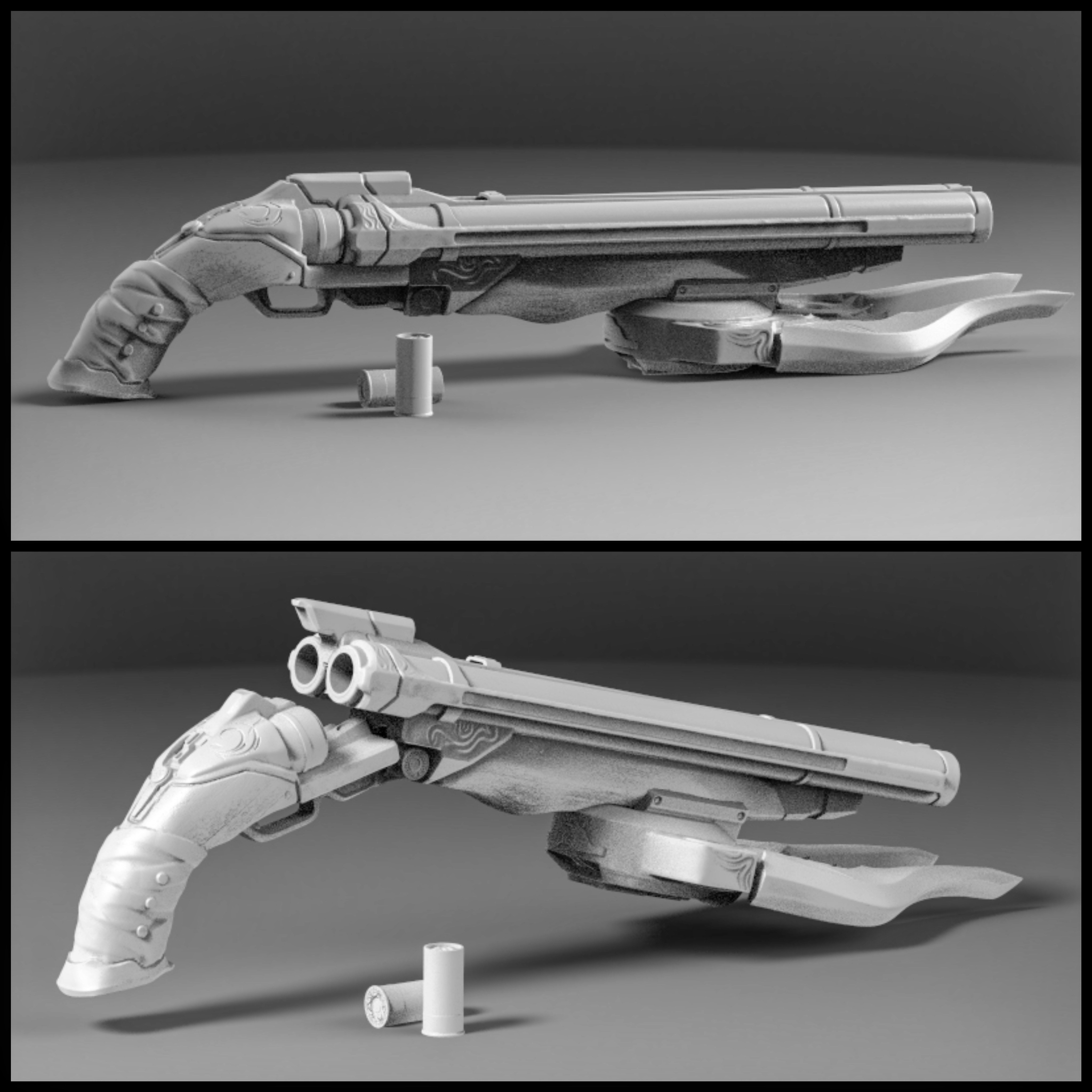 STL file DOOM shotgun for cosplay 🔫 ・3D printable model to download・Cults