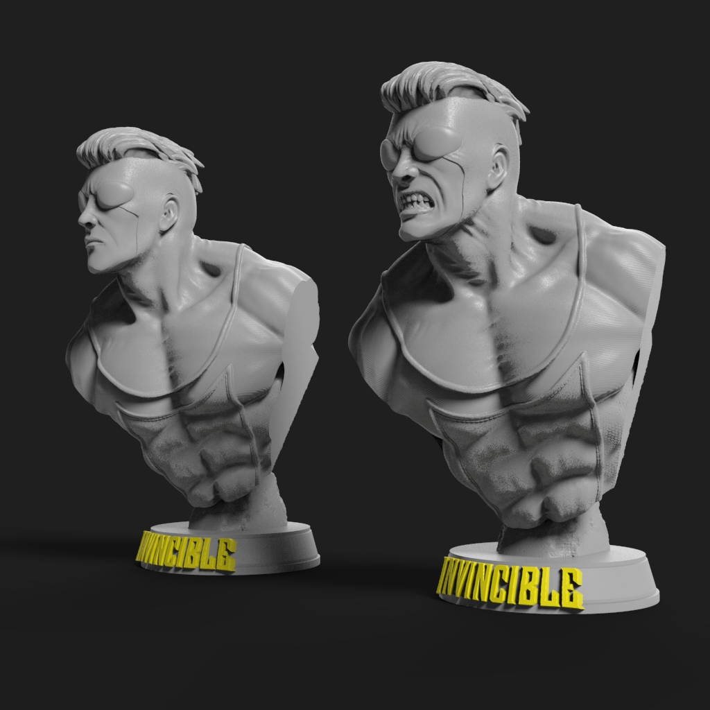 STL file Invincible Bust 👤 ・3D printing model to download・Cults