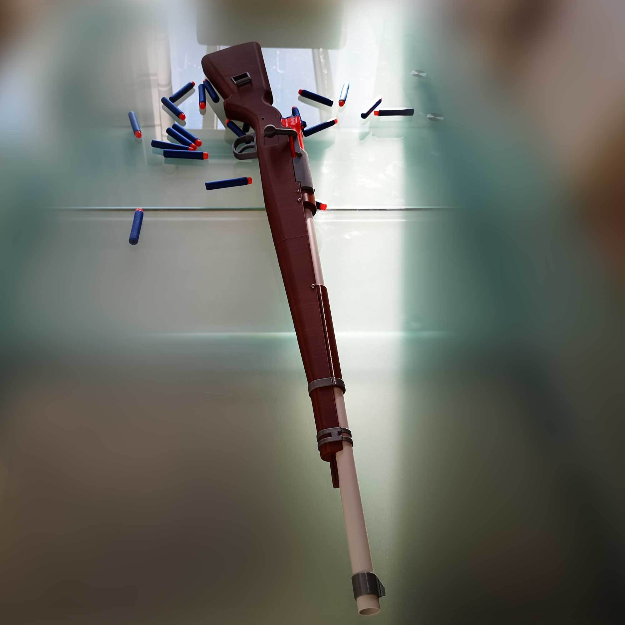 🔫 NERF Kar98K inspired Sharpfire Conversion Mod・ STL File for ・Cults