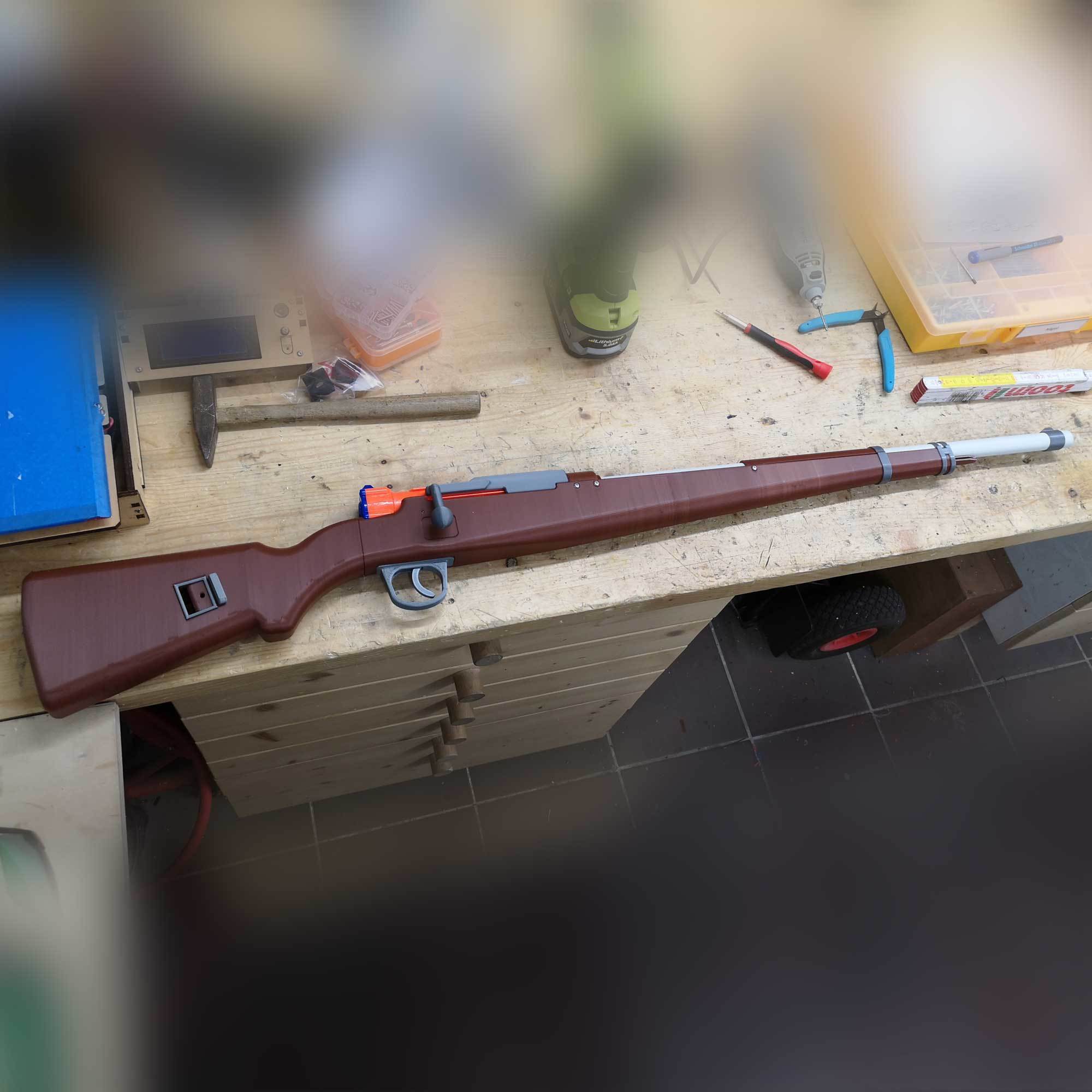 🔫 NERF Kar98K inspired Sharpfire Conversion Mod・ STL File for ・Cults