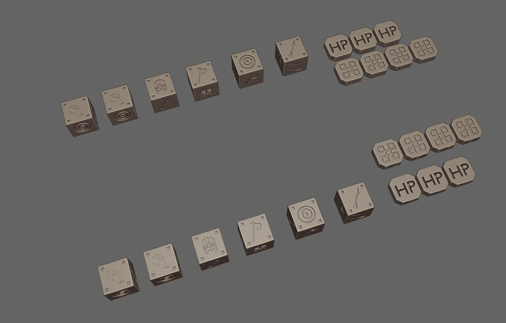 3D file Orlog Dices and HP - Mana Cards 🃏・3D printing model to download ...
