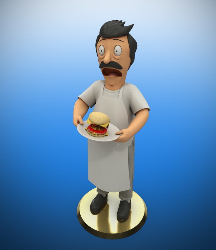 🍔 Bob Belcher・ STL File for ・Cults