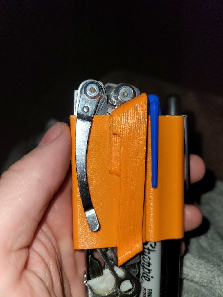 Free 3D file Leatherman Skeletool, Pen, & Sharpie pocket Clip 🖊️ ・3D ...